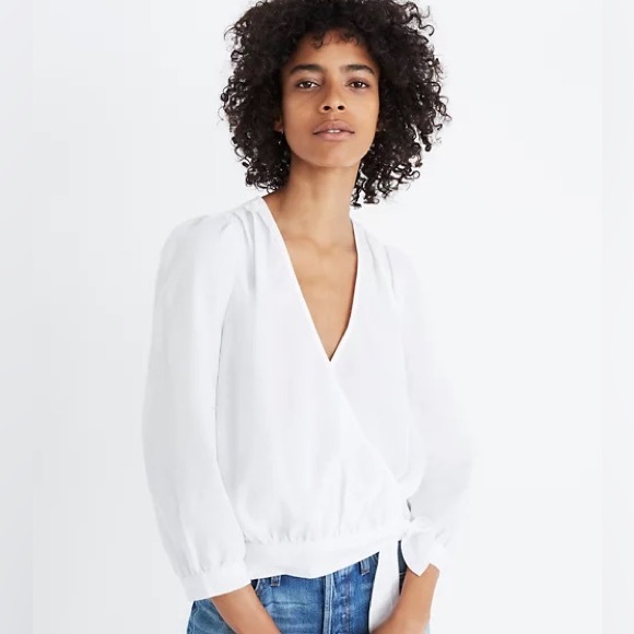 Madewell | Tops | Madewell Wrap Top | Poshmark